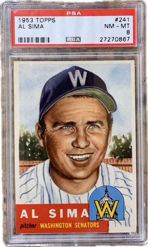 1953 Topps AL SIMA #241 PSA 8 | eBay