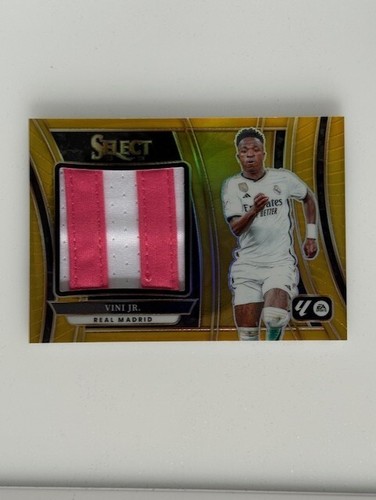 Vini Jr 2023-24 Panini Select La Liga Jumbo Jersey Patch Gold #/10 Real ...