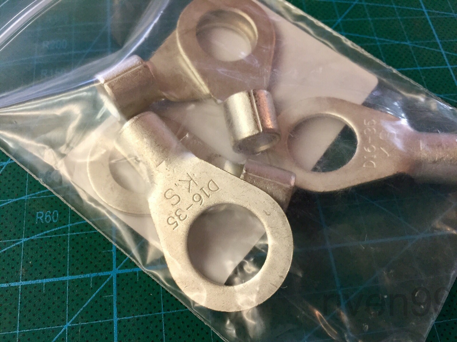 Lot 5pcs KST Non-Insulated Battery Lug Ring Tongue Crimp Terminals ...