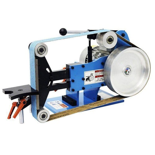 1.5kw Vertical Belt Sander Metal Wood Sanding Machine Deburring ...