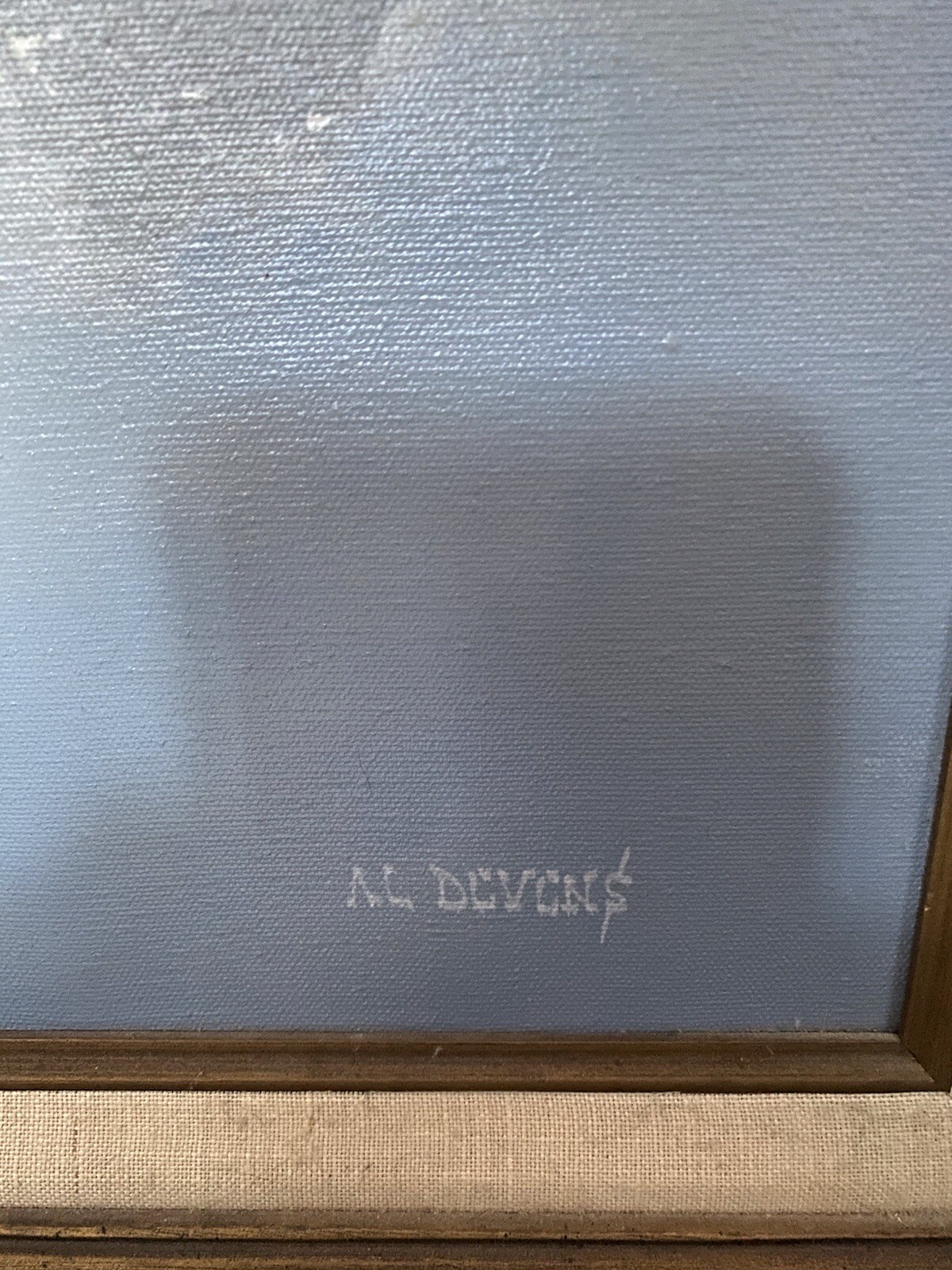 Al Devens Painting Golden Gate Bridge In Fog San Francisco 48" x 24 | eBay