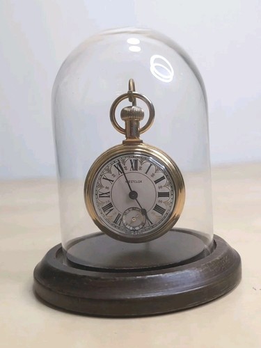 Vintage Westclox Conductor Pocket Watch Train Railroad Locomotive Wind ...