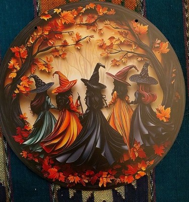 Witching Hour, Five Witchs' for Front Door Sign Wall Signs Decor 8 ...