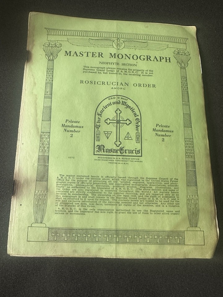 Rosicrucian Order AMORC Master Monographs Lot of 30 Vintage Occult | eBay