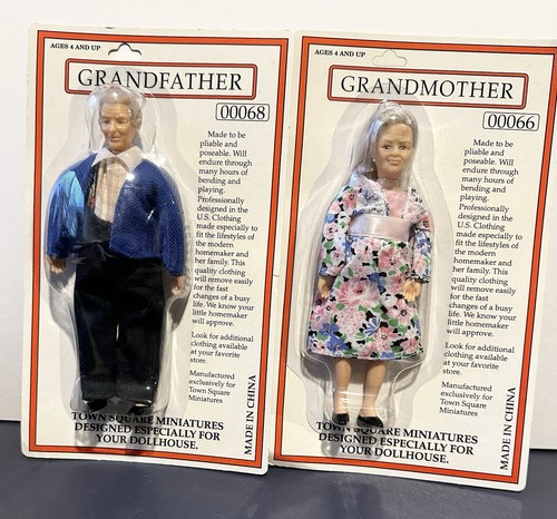 town square miniatures Grandmother And Grandfather | eBay
