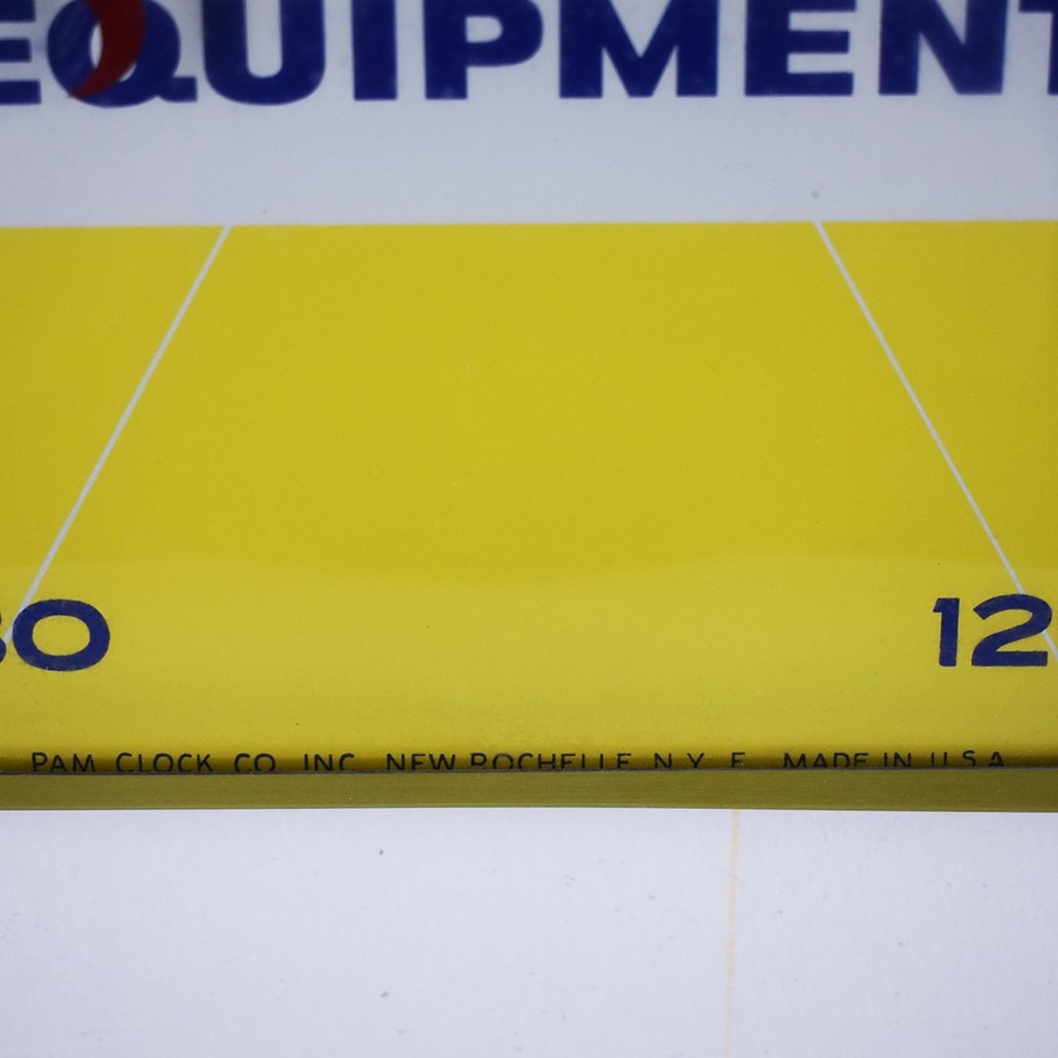 Pam Clock Company Ford Tractors Equipment Square Thermometer | eBay