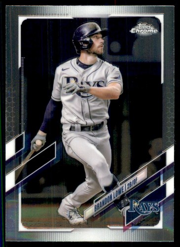 2021 Topps Chrome Baseball Card #218 Brandon Lowe | eBay