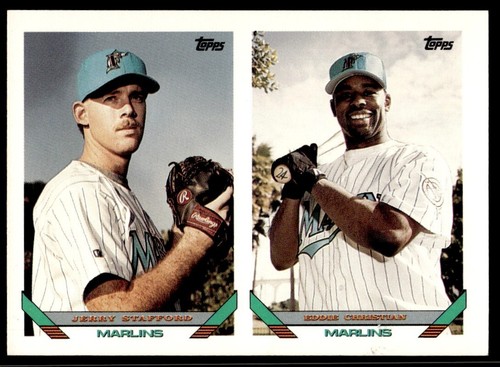 1993 Topps Jerry Stafford/Eddie Christian Florida Marlins #683 | eBay