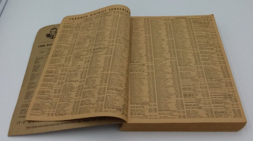 1955 Toronto and Vicinity Bell Canada Telephone Directory Book Rare ...