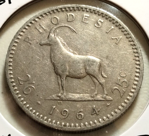 1964 Rhodesia 25 Cents Coin - KM#4 - Combined Shipping - (IN#11408) | eBay