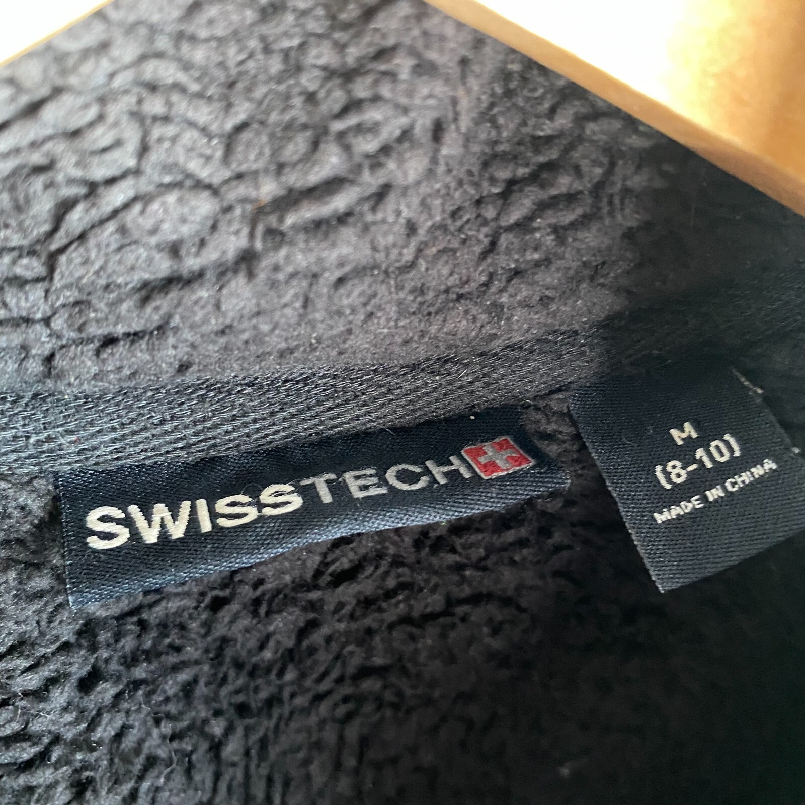 Swiss Tech Fleece Jacket Black White Heather Full Zip… - Gem