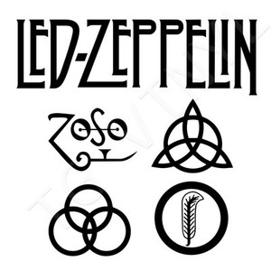8" LED ZEPPELIN Vinyl Decal Sticker Car Window Laptop Classic Rock ...