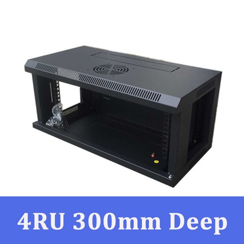 4RU 300mm Deep 19" 19Inch Wall Mount Server Network DataRack Cabinet | eBay