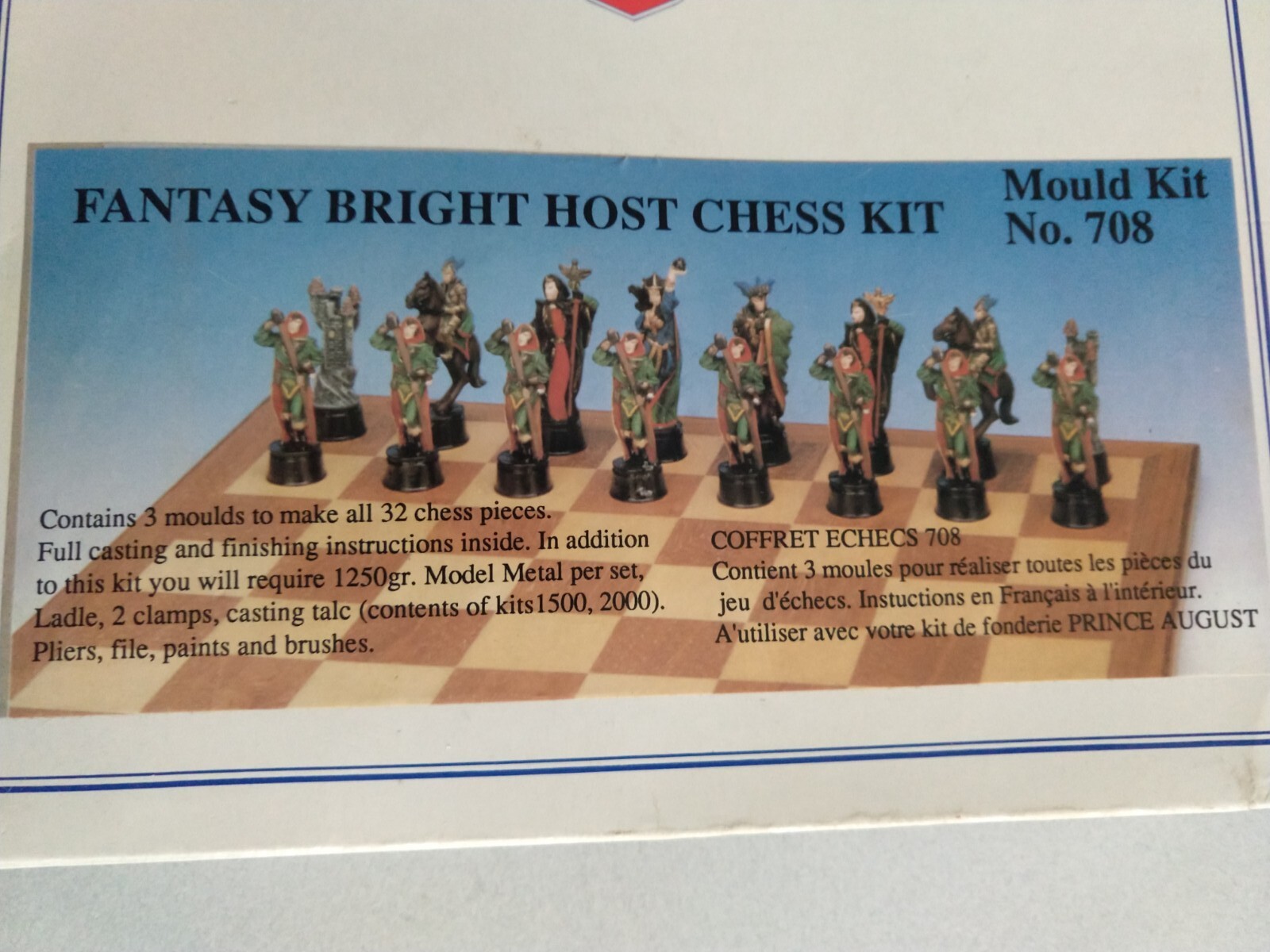 Prince August Fantasy Bright Host Chess Set Moulds Kit #708 | eBay