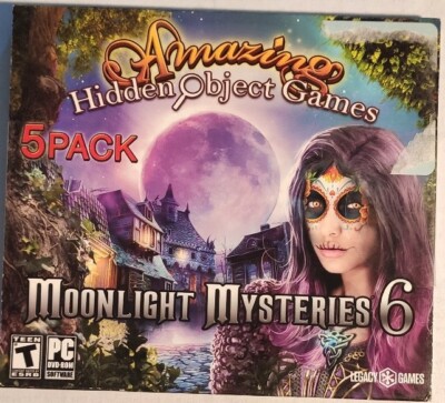 Amazing Hidden Object Games - 5 Pack, Moonlight Mysteries 6 - PC NEW | eBay