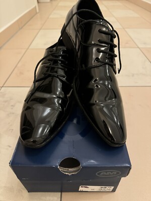 AM Shoe Company Herren Lackschuhe Schnürrschuhe Halbschuhe ...