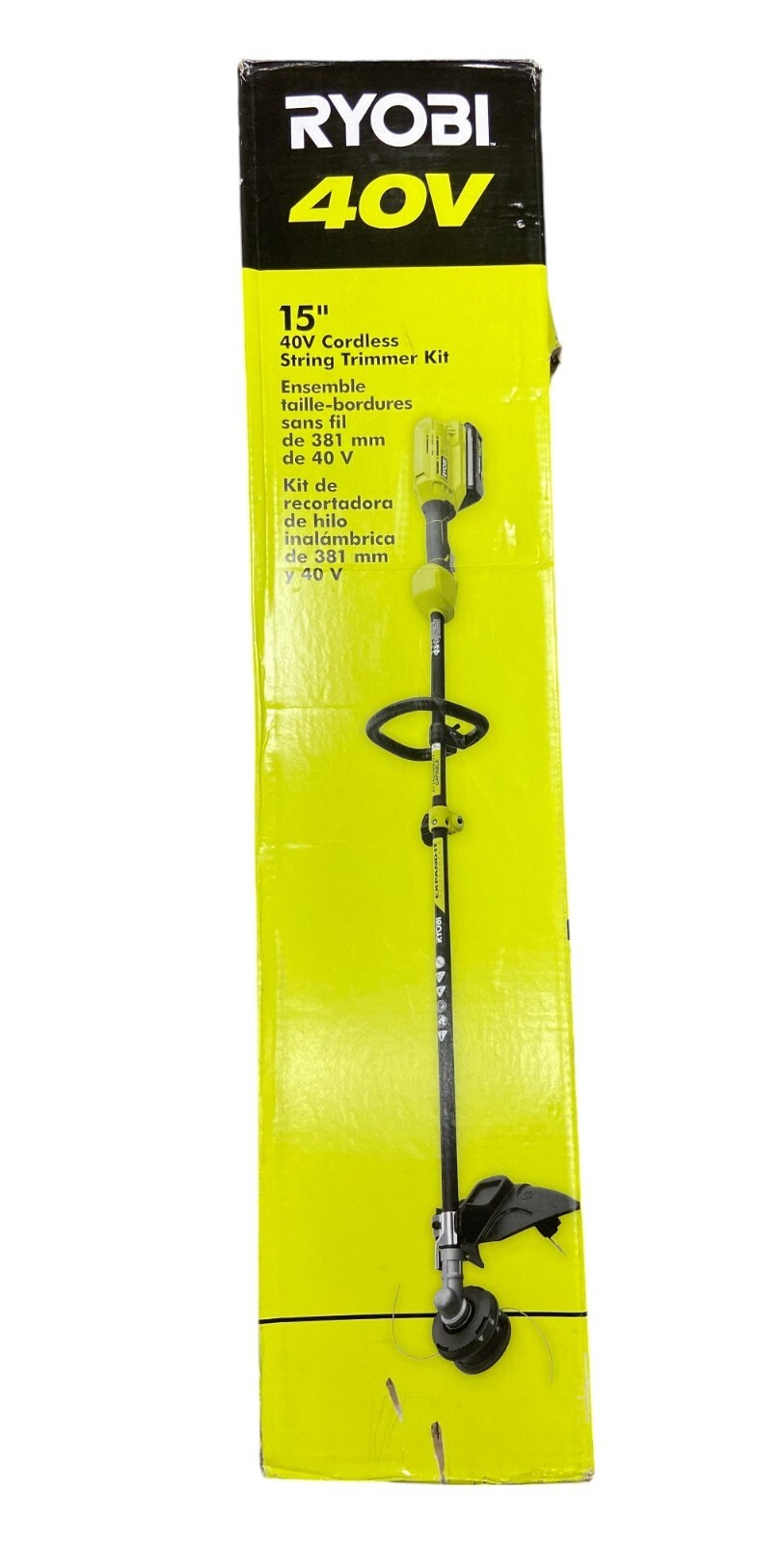 Ryobi 15" 40v Brushless String Trimmer RY40250 (Tool Only) 46396024244 ...