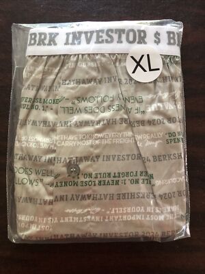 NEW Warren Buffett Berkshire Hathaway Shareholder Meeting Boxer Shorts ...