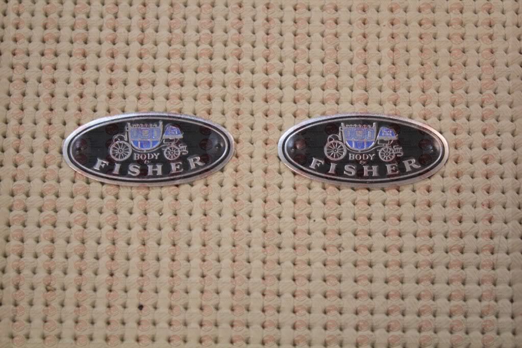 Body By Fisher Aluminum Door Sill Scuff Step Plate Emblems Decals Pair ...