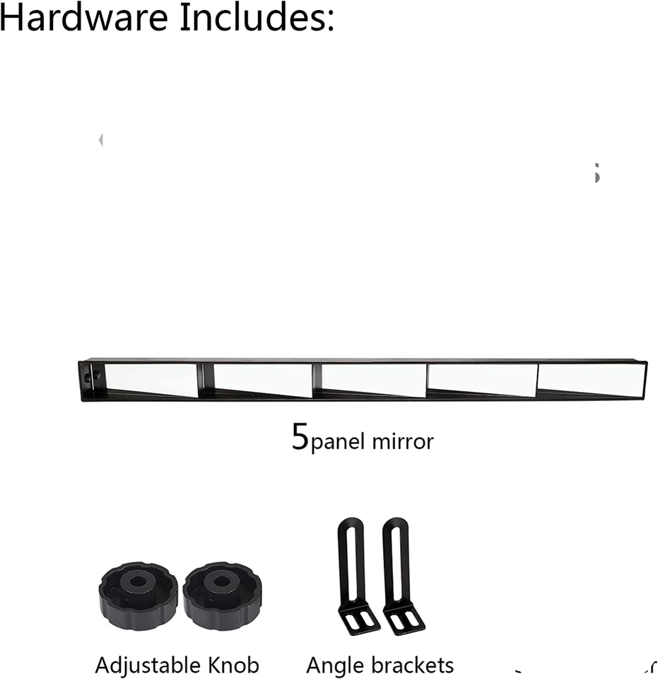 5 Panel Mirror Golf Cart Extra Wide Rear View For EZGO Yamaha Club Car ...