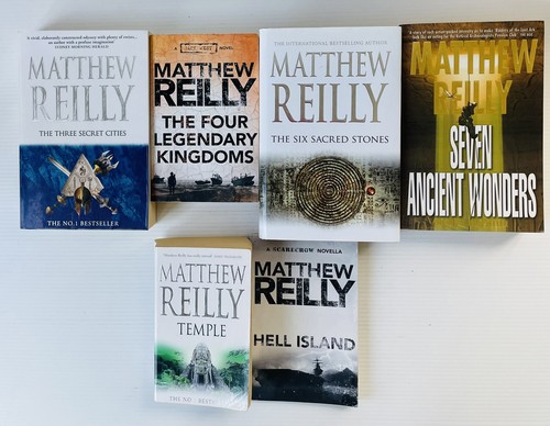 Matthew Reilly - 6 Book Lot - Temple/ Hell Isle/ 3/ 4/ 6/ 7 Jack West ...