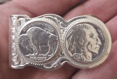 Montana Silversmiths Buffalo Nickel Money Clip - Same Day shipping - | eBay