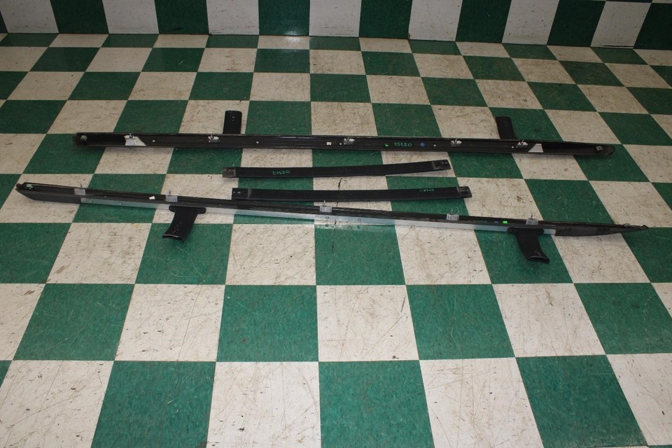 15-20 GM SUV LWB Chrome Overhead Roof Luggage Rack Set Crossrails Caps ...