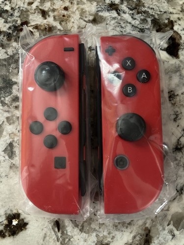 Genuine MARIO ODYSSEY DARK RED OLED Nintendo Switch Joy-Con Set ...