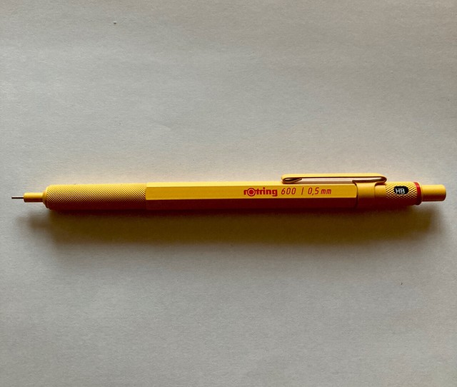 Rotring 600 0.5mm Mechanical Pencil - Yellow for sale online | eBay