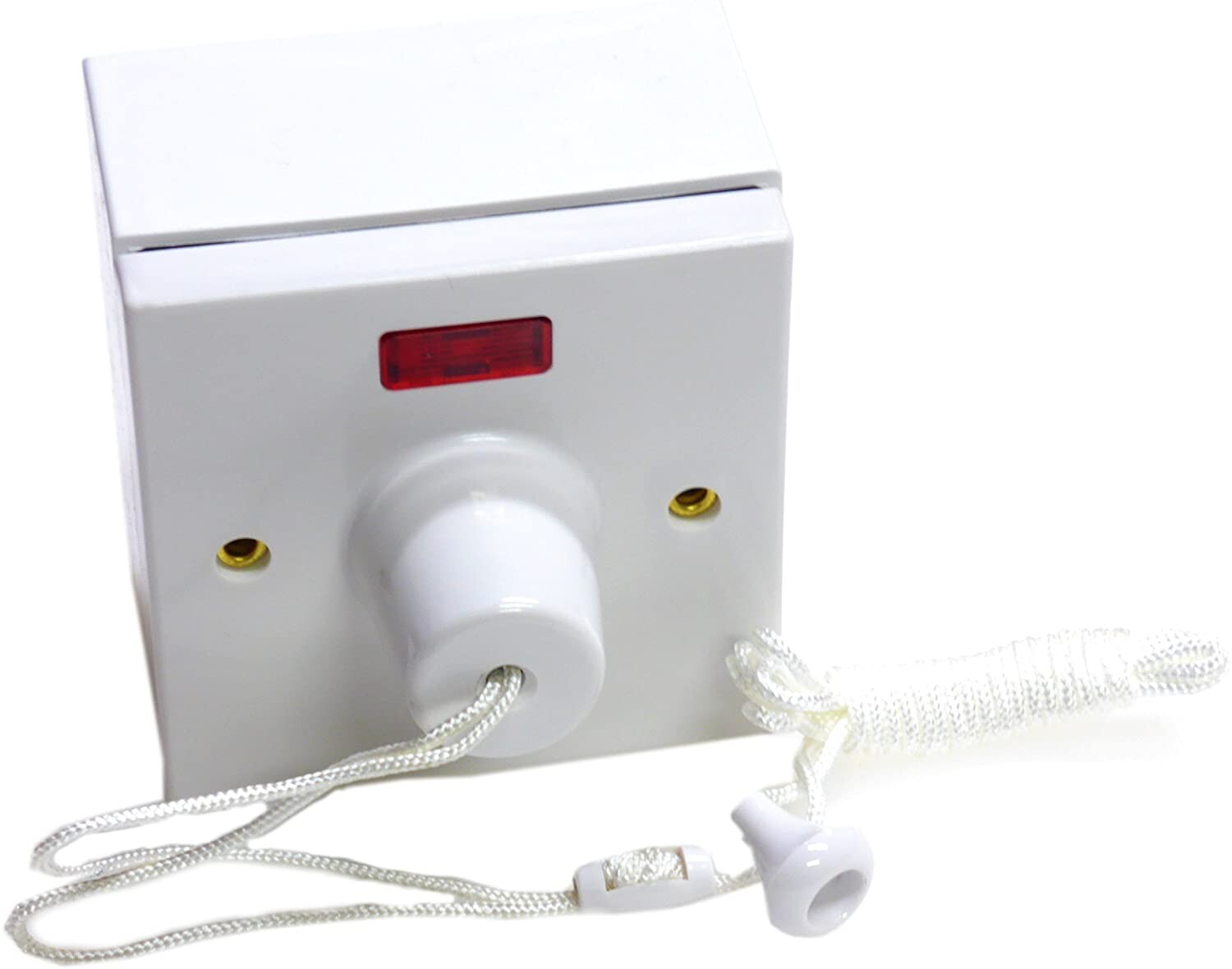 White 45A Shower Pull Cord Ceiling Switch with Back Box 45 Amp | eBay UK