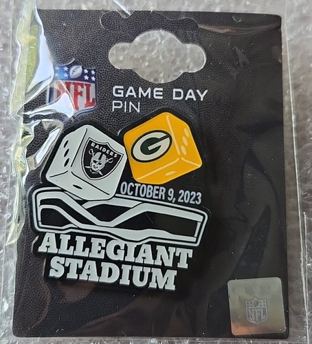 Green Bay Packers Las Vegas Raiders GAME DAY PIN 10/9/23 ALLEGIANT ...