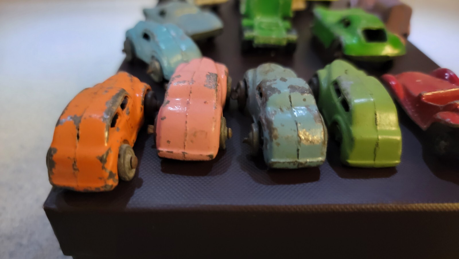 Lot Of 13 Lead Cast Toy Cars & Trucks. Tootsie Toys, Tomica, Marx ...