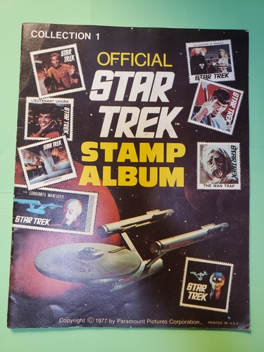 Original 1973 Official Star Trek Stamp Album- Completed! All Stamps Intact | eBay
