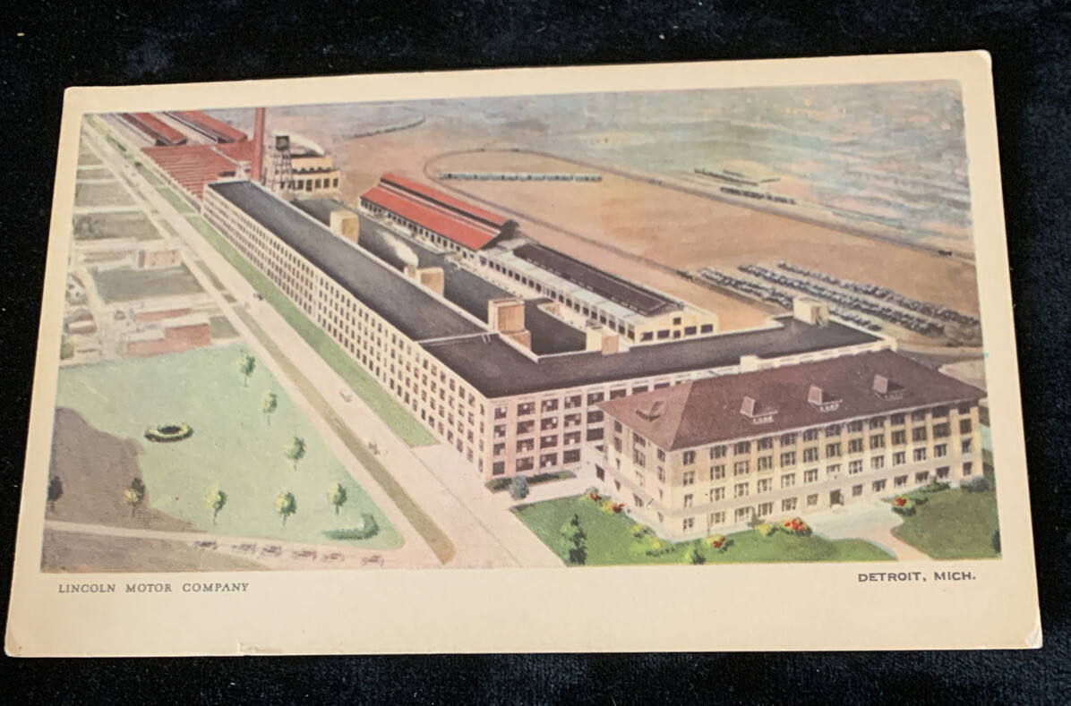 1924 Detroit , Mich Lincoln Motor Company bird's eye Ford Published ...