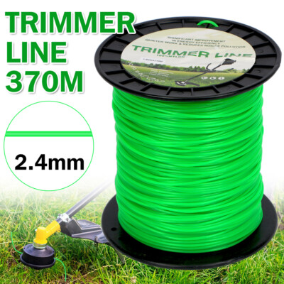 2.4mm x 370M Round Nylon Trimmer Strimmer Line Brushcutter Cord Wire ...