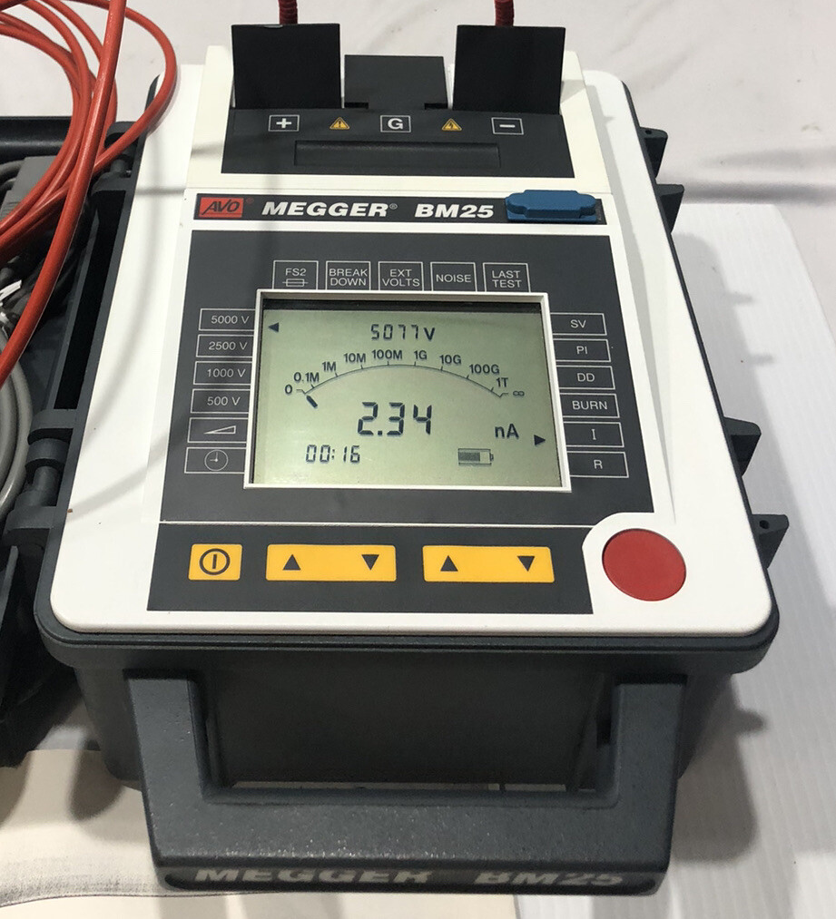 Megger BM25 5 KV Automated Insulation Resistance Tester Bm-25 for sale ...