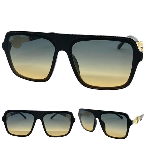 Classic Hip Hop Rapper Gangster Hardcore SUN GLASSES Black Frame Gold ...