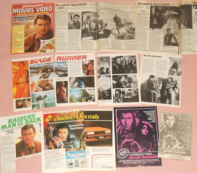 BLADE RUNNER/HARRISON FORD-RARE Australian & UK Articles/Newspaper ...