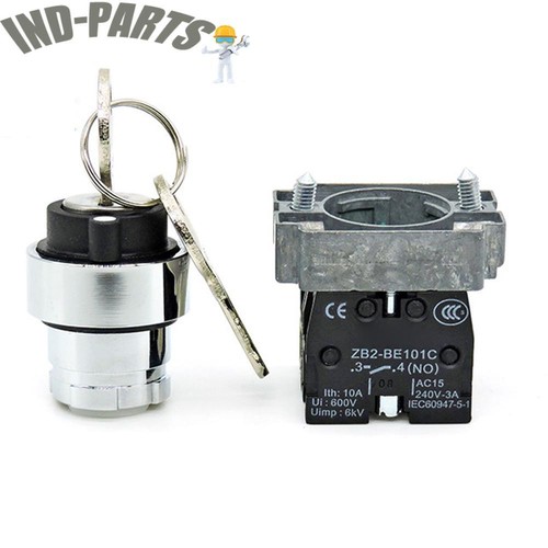 For Three-position Key Switch XB2-BG33C ZB2-BE101C 2NO Self-locking | eBay