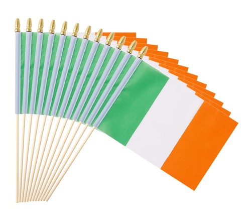 25 Pack Mini Irish Flags 5x8 Inch Handheld Ireland Country Flags ...