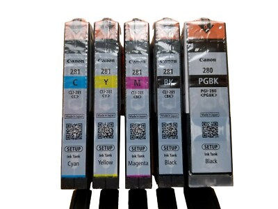 Genuine OEM Canon Printer Ink Cartridges TS6320 TR8520 TS6220 PGI-280 ...