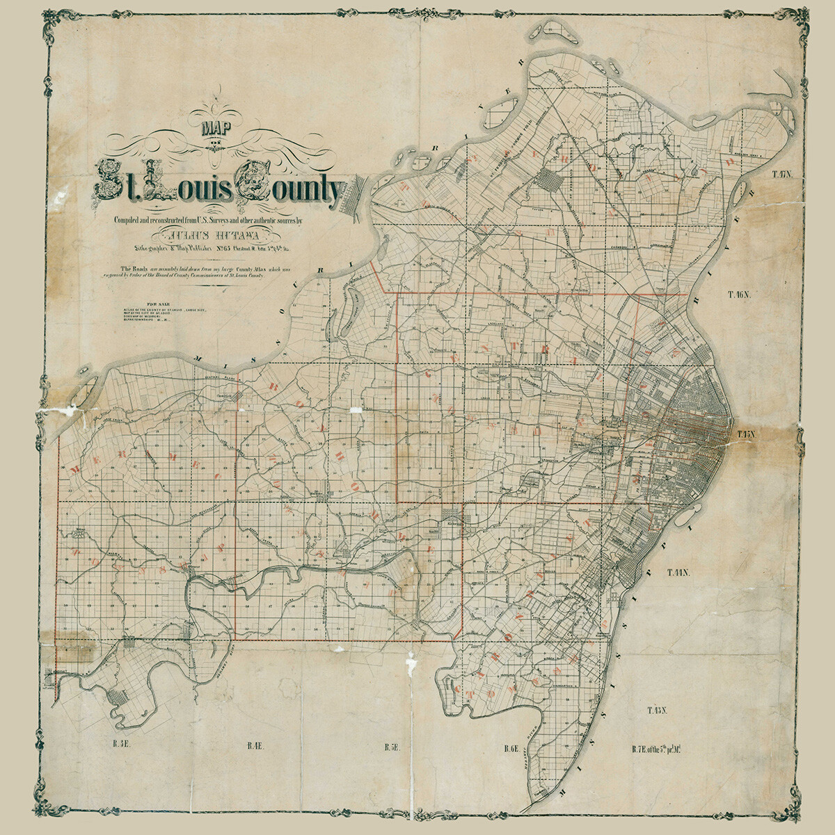 Saint Louis County Mo Map
