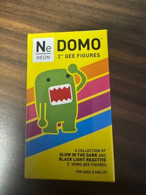 Domo Qee 2" Mini Figure Neon Glow in the Dark/Black Light Reactive ...
