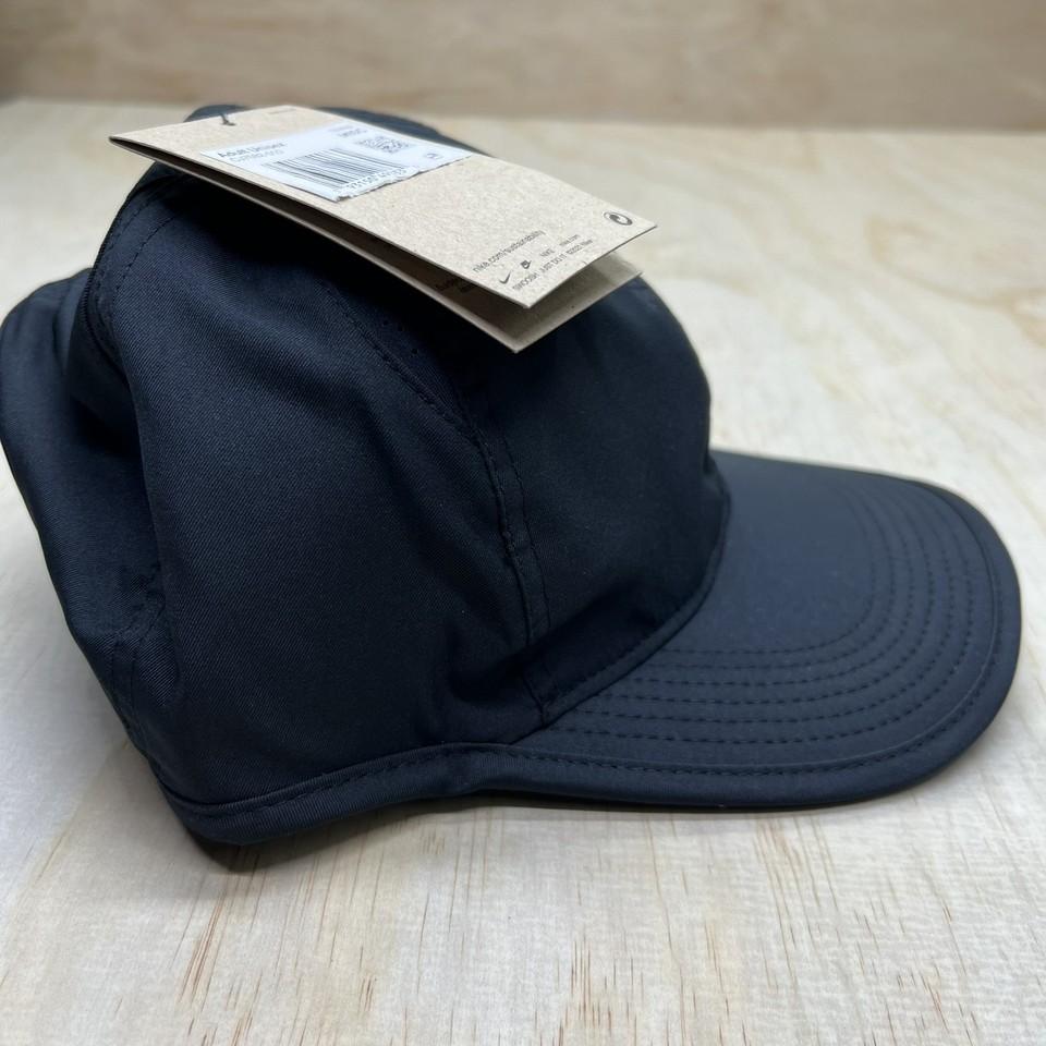 NEW Adjustable Nike Team Featherlight Blank Dri Fit Cap Hat Black ...