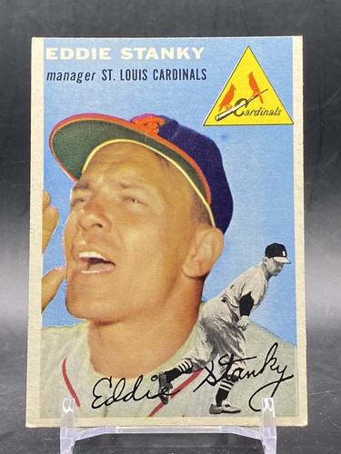 1954 Topps #38 Eddie Stanky St.Louis Cardinals VTG Baseball Card ...