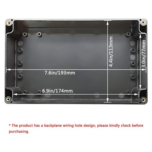 Ip65 Waterproof Electrical Project Box 7.8 X 4.7 X 2.9 For Diy And ...