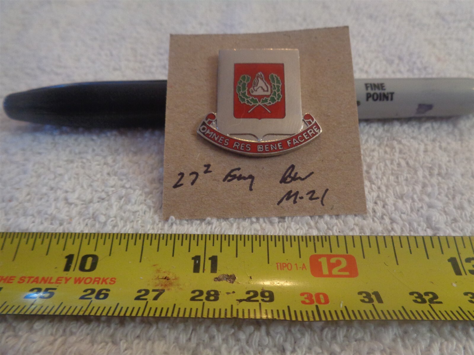 27th Engineer Battalion M-21 Unit Crest, DI, DUI (DRAW#4) | eBay