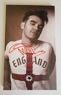Morrissey England Canvas SIGNED Autographed Portrait The Smiths Wall ...