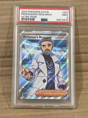 2023 POKEMON SVI EN-SCARLET & VIOLET 241 PROFESSOR'S RESEARCH PSA 9 | eBay