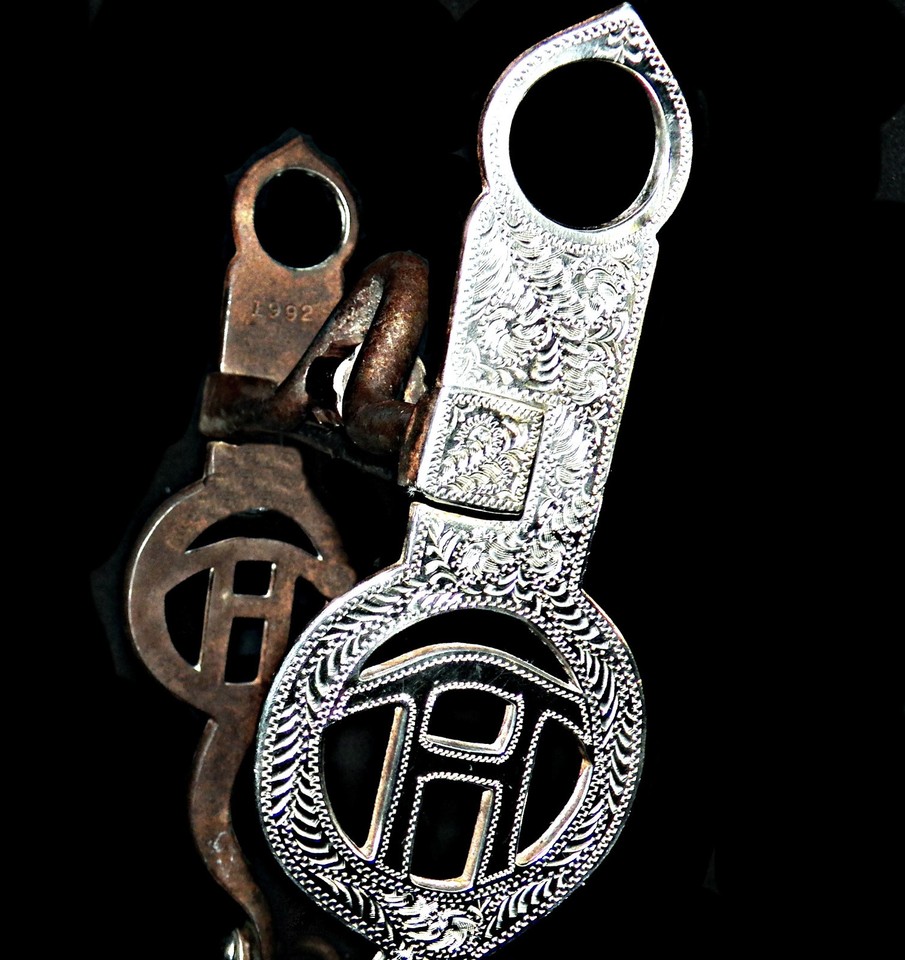 1992 SB Grant Maker Sterling Silver Rafter H Brand Circle Shank Cricket ...